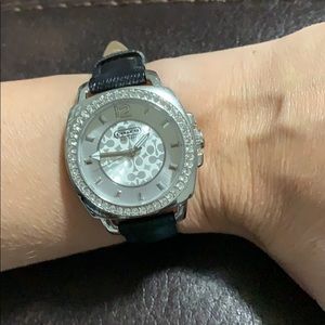 Coach Accessories | Watch Brown Monogram Leather Band | Poshmark